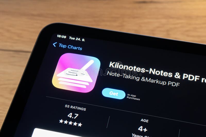 App Store with Kilonotes Note-taking App To Be Installed Editorial ...