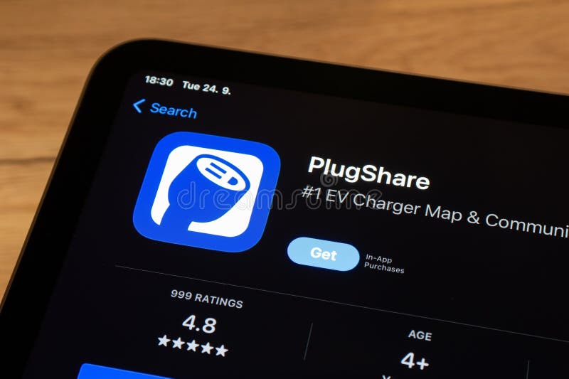 App Store with PlugShare Mobile Application To Be Installed, Map of ...