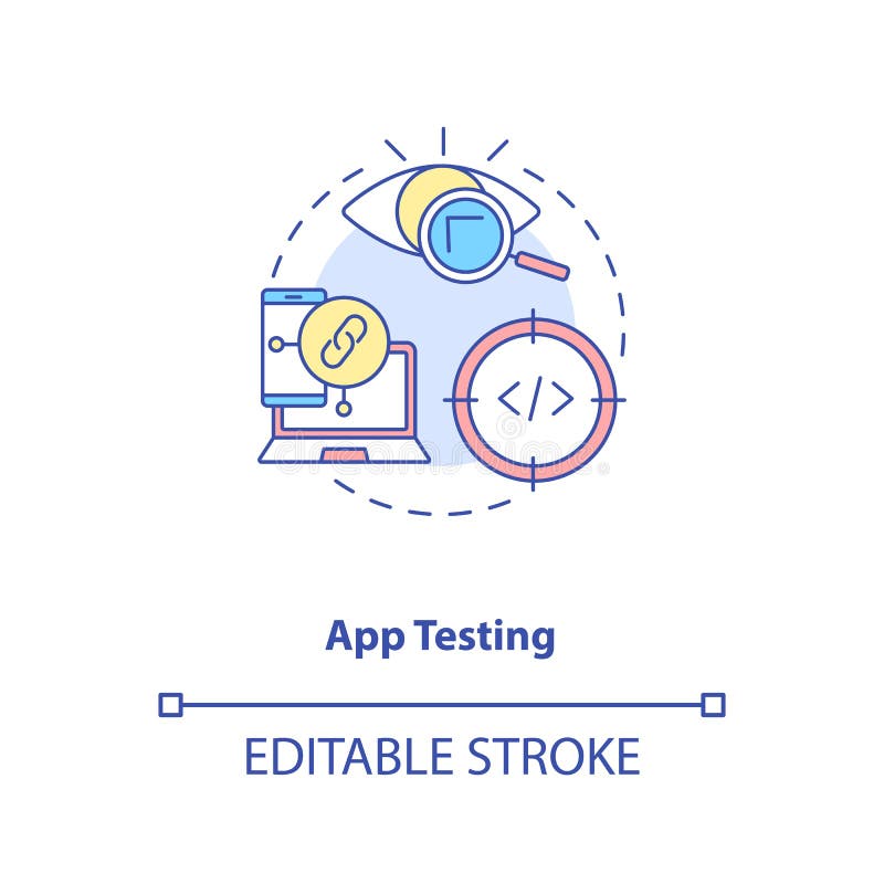 Testing and Optimization Concept Icon Stock Vector - Illustration of ...