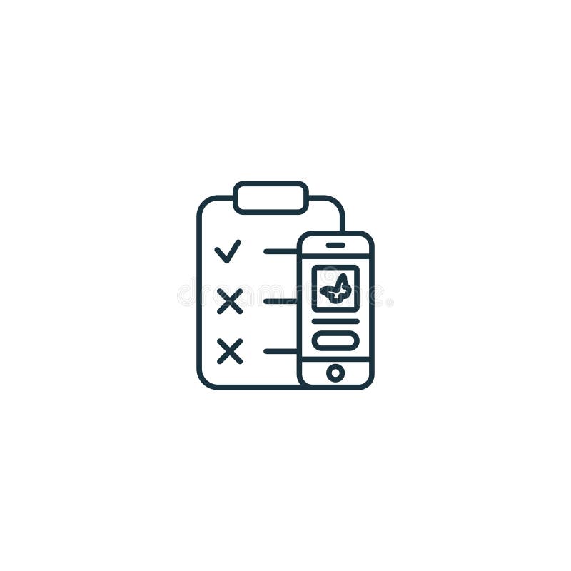 App Testing Icon Monochrome Simple Sign From App Development Collection Stock Illustration