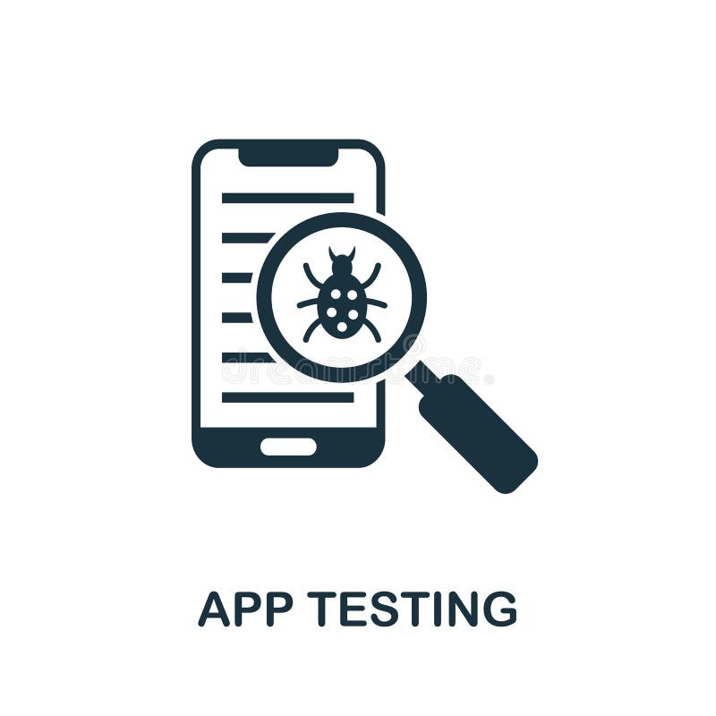 App Testing Icon. Simple Element from App Development Collection ...