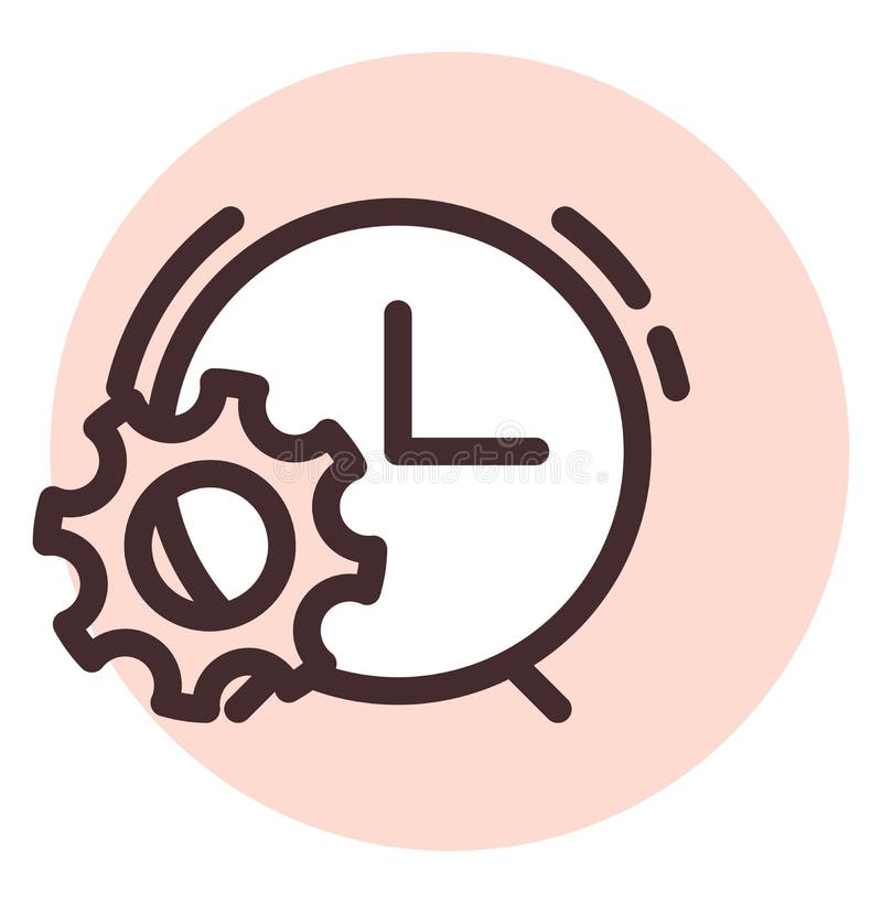 App time management, icon stock vector. Illustration of application ...