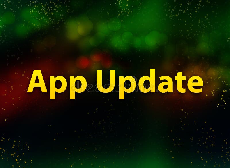 App Update Abstract Bokeh Dark Background Stock Illustration ...