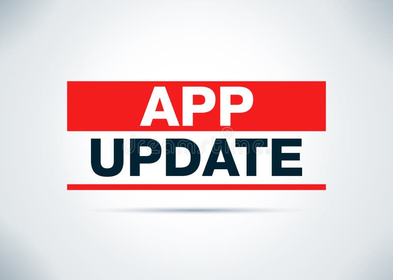 App Update Abstract Flat Background Design Illustration Stock ...