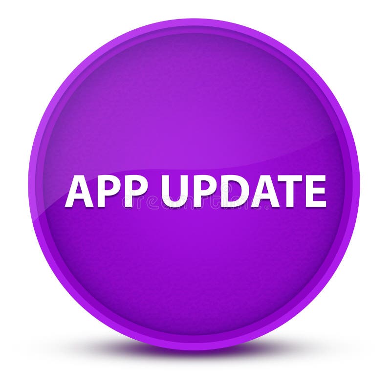 App Update Luxurious Glossy Purple Round Button Abstract Stock ...