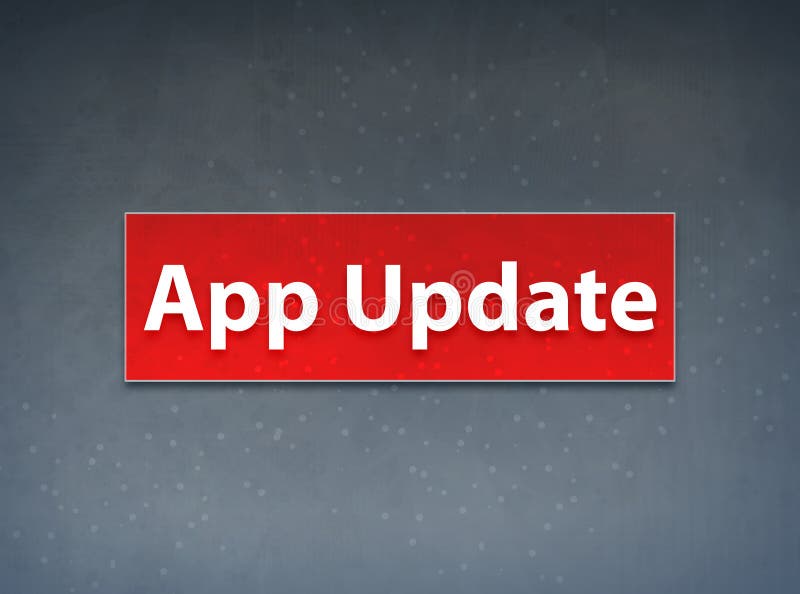 App Update Red Banner Abstract Background Stock Illustration ...