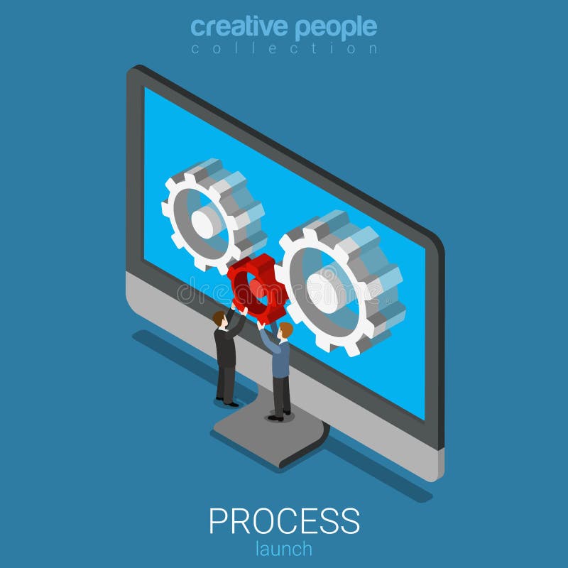 App Van Het De Lanceringstandrad Van De Toepassingssoftware Vlakke ...