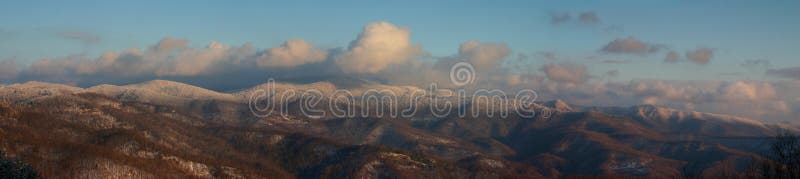 Appalachian Mountains in Snow Stock Photo - Image of vista, east: 1460712