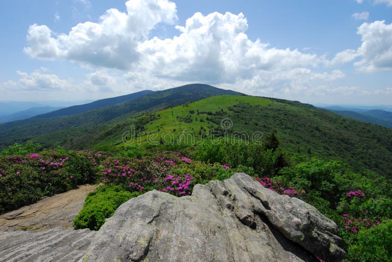 The Appalachian Trail and Blue Ridge Mountains Stock Photo - Image of ...