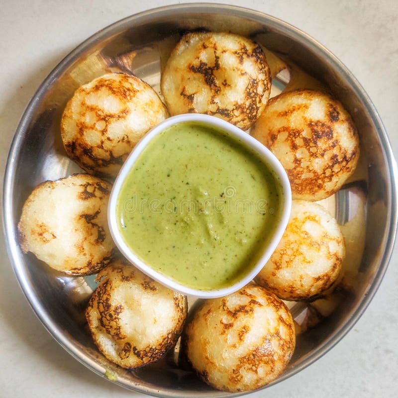 Appam with chatney stock photo. Image of south, weekends - 184180698