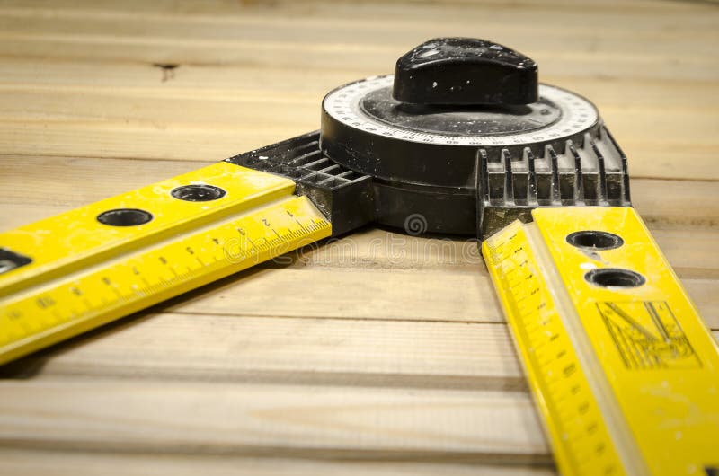 Apparatus for Measuring the Angle - Protractor Stock Photo - Image of ...