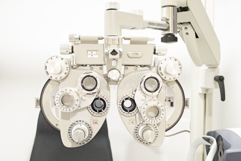 Apparatus for Measuring Vision in an Ophthalmology Clinic Stock Image ...