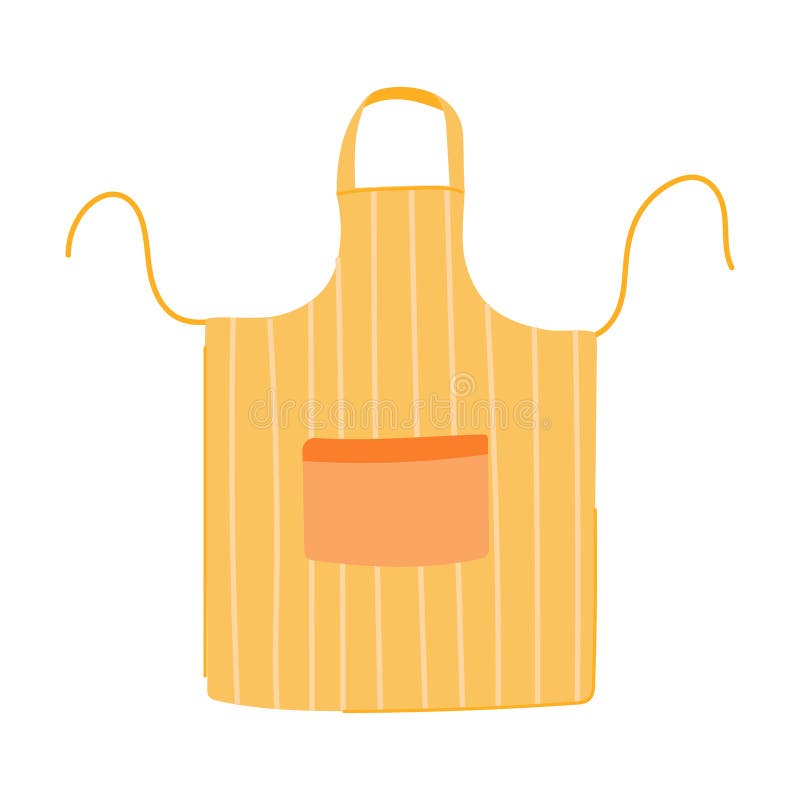 Apparel Apron Kitchen Cartoon Vector Illustration Stock Vector ...
