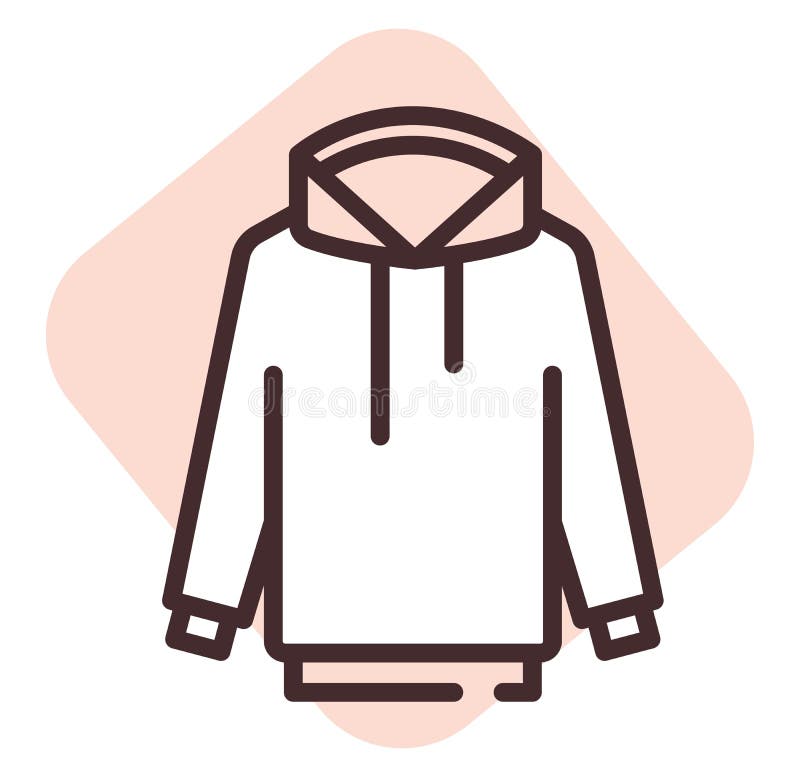 A Red Hoody Vector or Color Illustration Stock Vector - Illustration of ...
