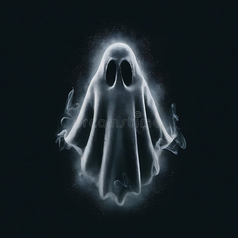 An Apparition-like Figure is Depicted Floating Against a Dark Backdrop ...