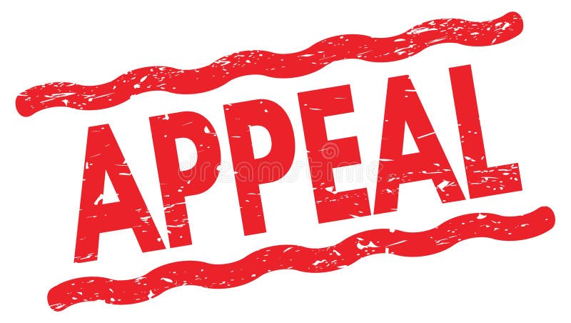 APPEAL Text on Red Lines Stamp Sign Stock Illustration - Illustration ...