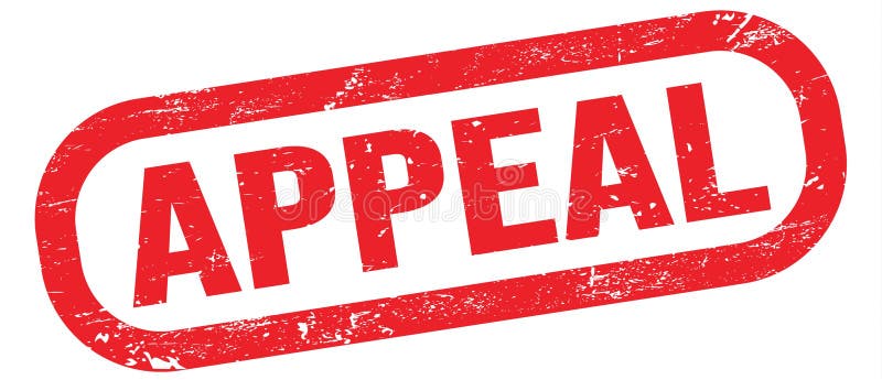 APPEAL, Text on Red Rectangle Stamp Sign Stock Illustration ...