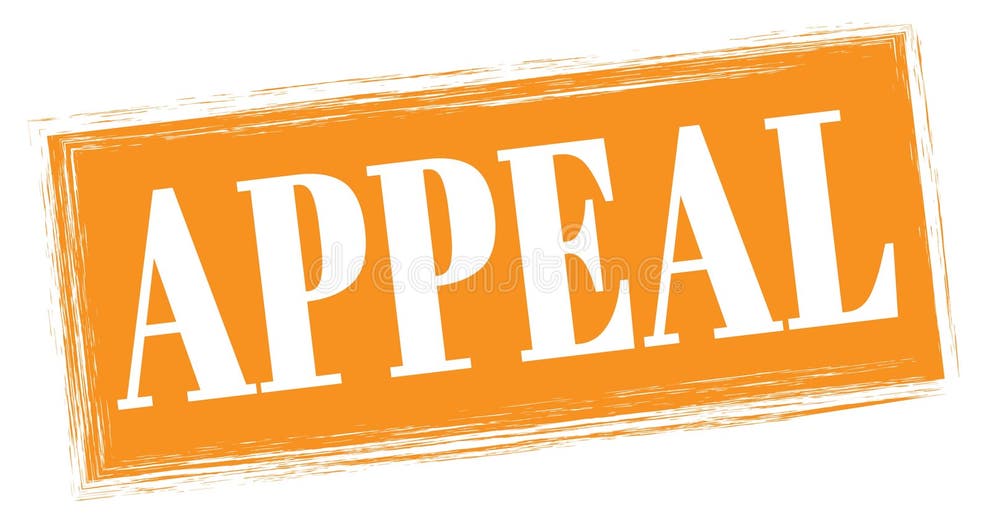 APPEAL Text Written on Orange Stamp Sign Stock Illustration ...