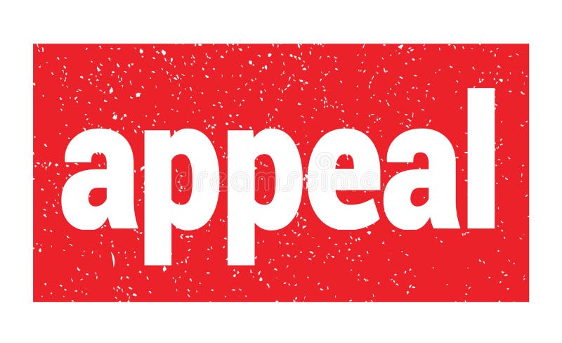 Appeal Text Written on Red Stamp Sign Stock Illustration - Illustration ...