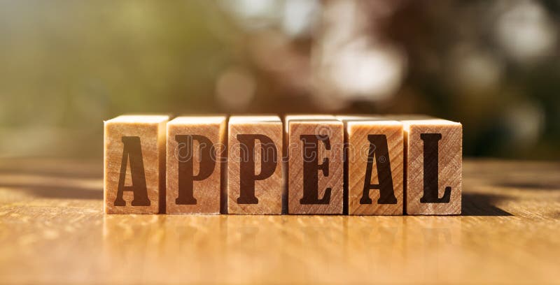 APPEAL Word Written on Building Blocks Concept Stock Image - Image of ...