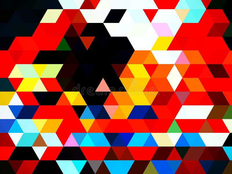 An Appealing Graphic Designing Pattern with Colorful Triangular Shapes ...