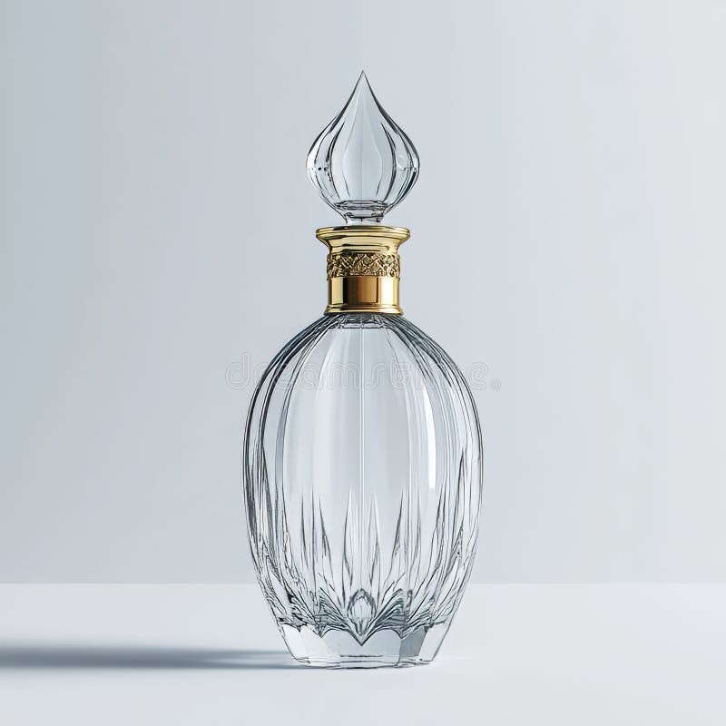 An Appealingly Designed Perfume Bottle, Isolated on a White Background ...