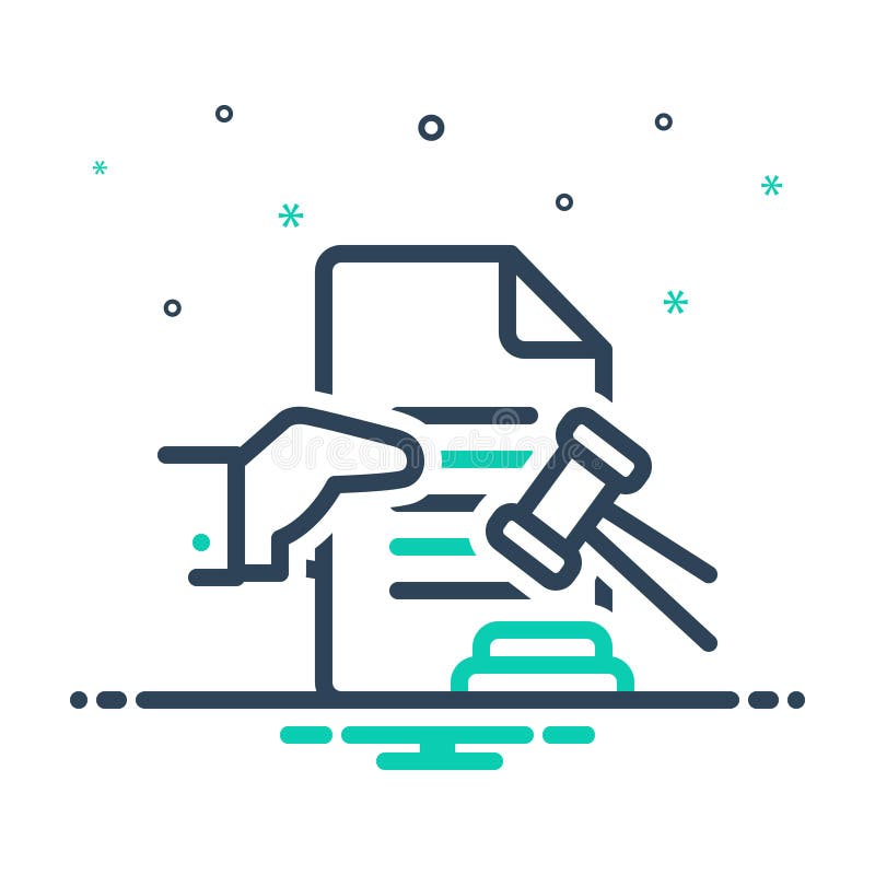 Mix Icon for Appeals, Request and Law Stock Vector - Illustration of ...