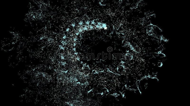 Appear and Disappear Particles Effect Stock Video - Video of effect ...
