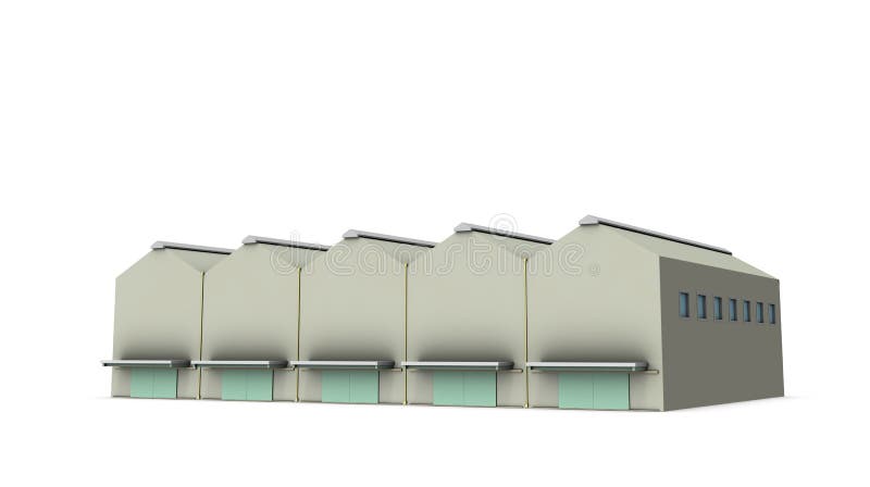 The Appearance of the Factory with a Triangular Roof. Stock ...