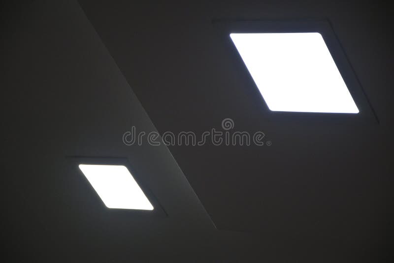 Appearance of Ice Lighting Designed on a Suspended Plaster Ceiling ...