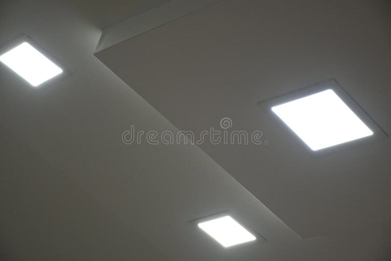 Appearance of Ice Lighting Designed on a Suspended Plaster Ceiling ...