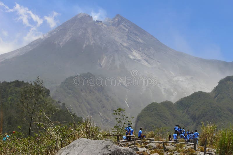 Mount Merapi Yogyakarta Indonesia Stock Photo - Image of alps, geology ...