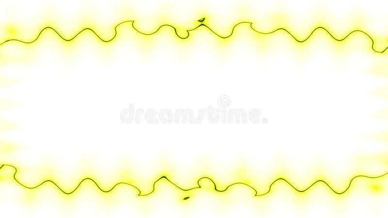 Appearing and Disappearing Slightly Wavy Long Glowing Lines ...