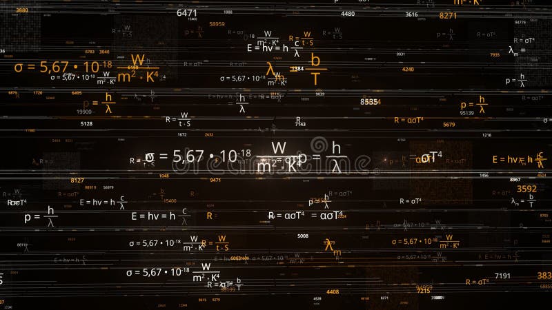 Mathematical Formulas in Matrix. Animation. Rewritable Mathematical ...