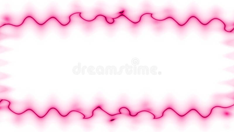 Appearing Slightly Wavy Pink Horizontal Rectangular Neon Long Wavy ...