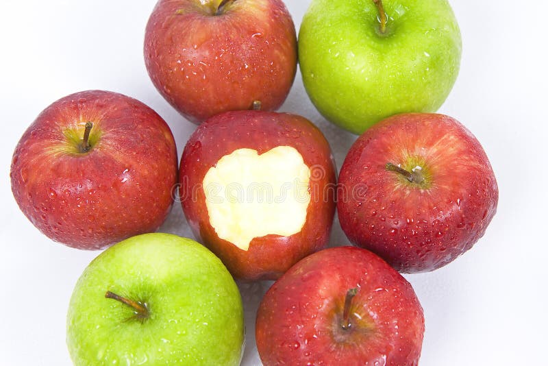 Rode appelschil stock afbeelding. Image of dieet, voedsel - 10985545