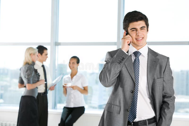 Appeler image stock. Image du fixation, entrepreneur - 14286877