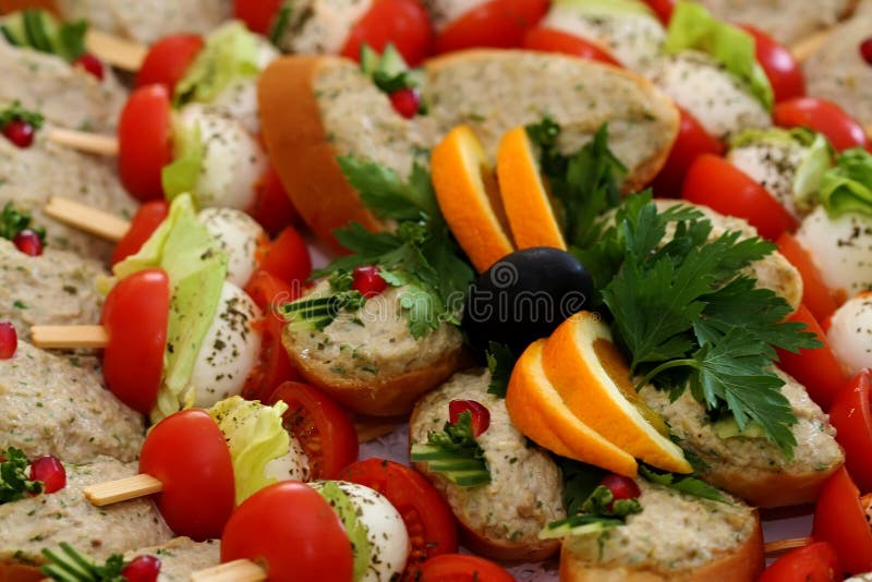 Appetizer stock image. Image of orange, round, plate, catering - 9420607