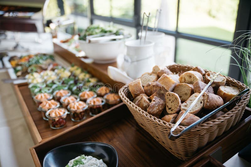 Appetizer Buffet in the Hotel Stock Photo - Image of tableware, luxury ...