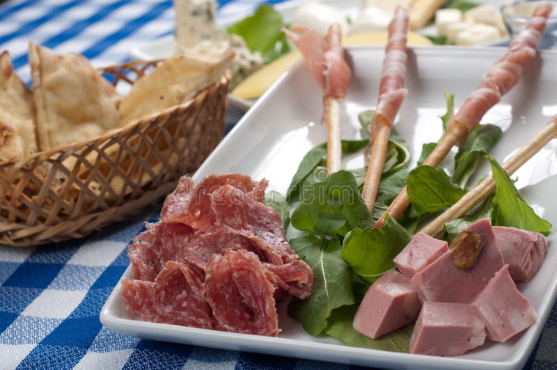 Appetizer of cold cuts stock image. Image of dish, gourmet - 31882247