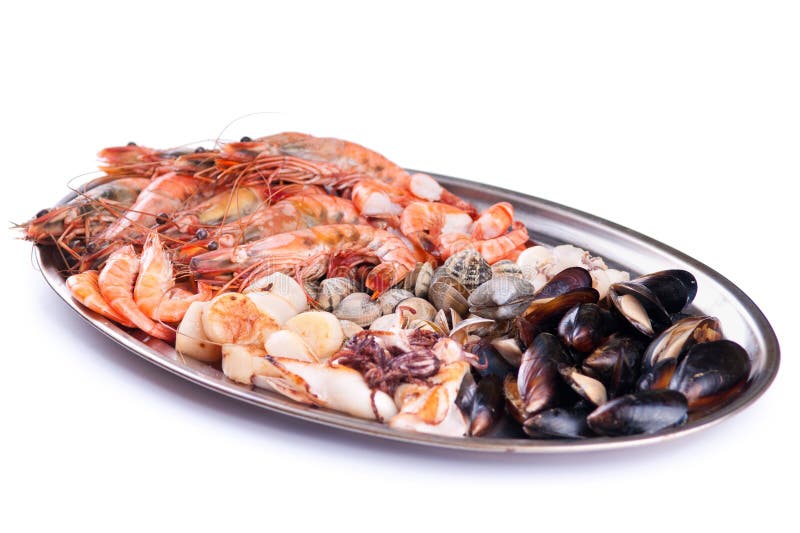 Appetizer Different Seafood Stock Photo - Image of mollusk, hungry ...