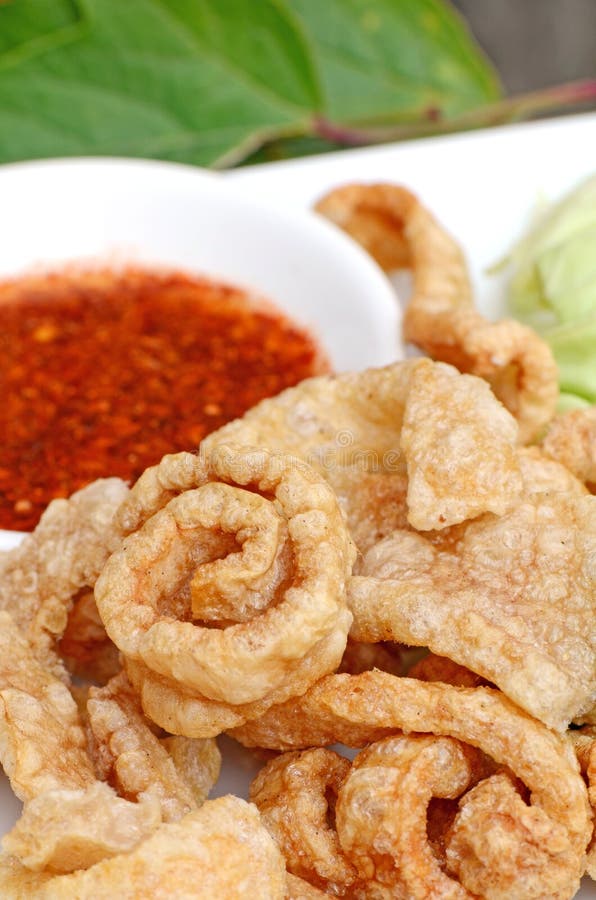 Appetizer Dish. stock image. Image of kapmoo, chicharon - 37482727