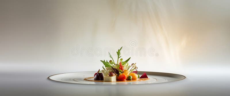 Appetizer Dish Closeup Gourmet Food Presentation. Stock Photo - Image ...