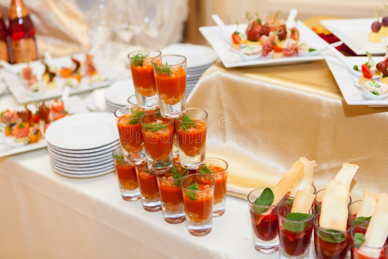 Appetizer in a Glass Decorated Stock Image - Image of fresh, leaf: 24609731