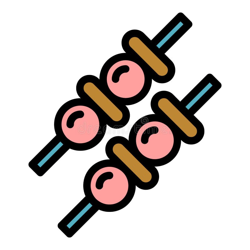 Appetizer Icon Color Outline Vector Stock Vector - Illustration of flat ...