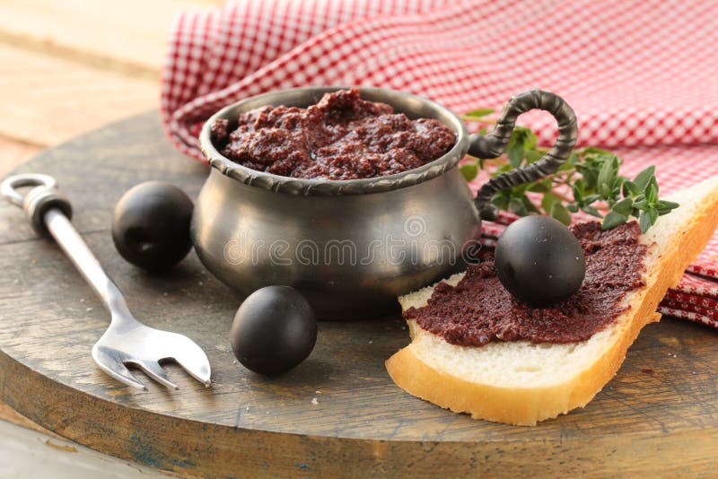 Appetizer of Olives, Tapenade Stock Image - Image of antipasto, italian ...