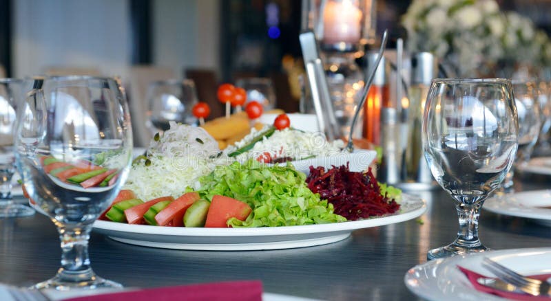 Appetizer ,party Food Table Setting Stock Photo - Image of olive, fresh ...