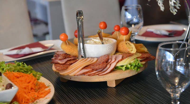 Appetizer ,party Food Table Setting Stock Photo - Image of ingredient ...