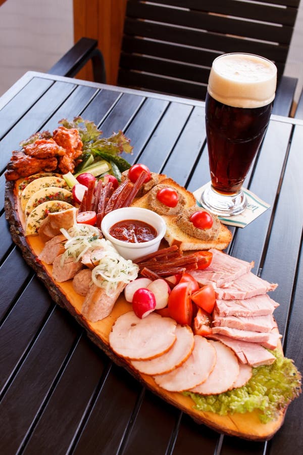 Appetizer in the pub stock photo. Image of pork, sauce - 32828122