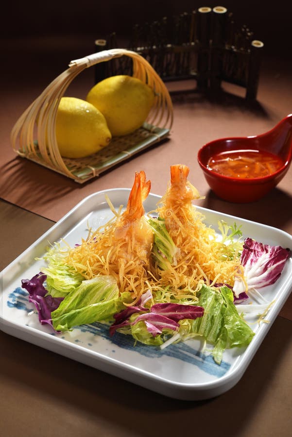 Appetizer Salad Shrimp Starter Stock Photo - Image of micro, appetizer ...